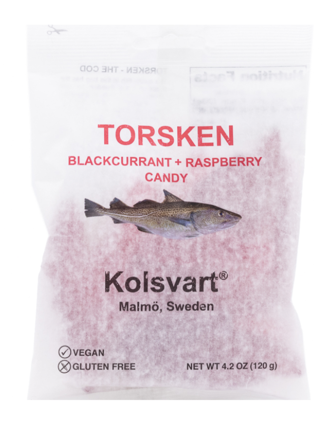 Kolsvart TORSKEN Blackcurrant Raspberry Candy Fish – Cardullo's Gourmet ...