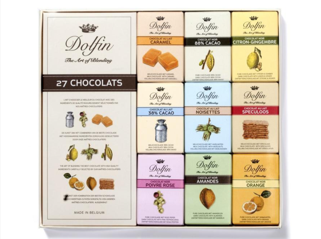 Dolfin Assorted Chocolate Selection, 27 Piece – Cardullo's Gourmet Shoppe