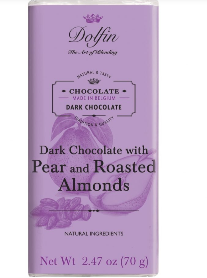 Dolfin Dark Chocolate with Pear and Roasted Almonds – Cardullo's ...